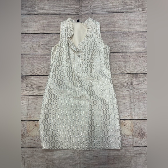 Tommy Hilfiger | Dresses | Tommy Hilfiger Cream Cream Silver Metallic ...